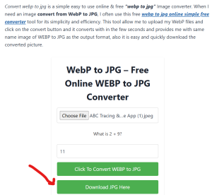WEBP to JPG Converter – Free, Fast & Easy Online Tool